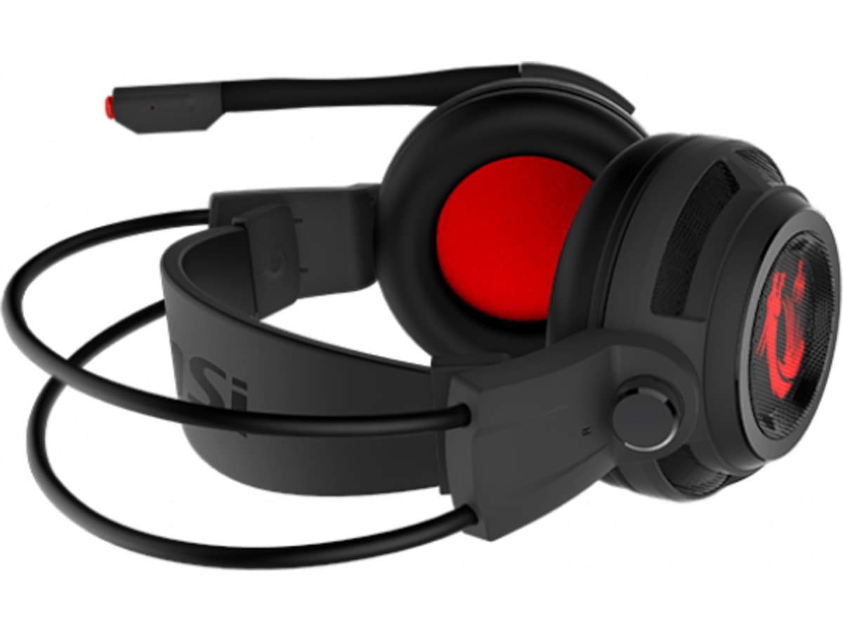 MSI DS 502 Gaming Headset (sort/rød) - Komplett.dk