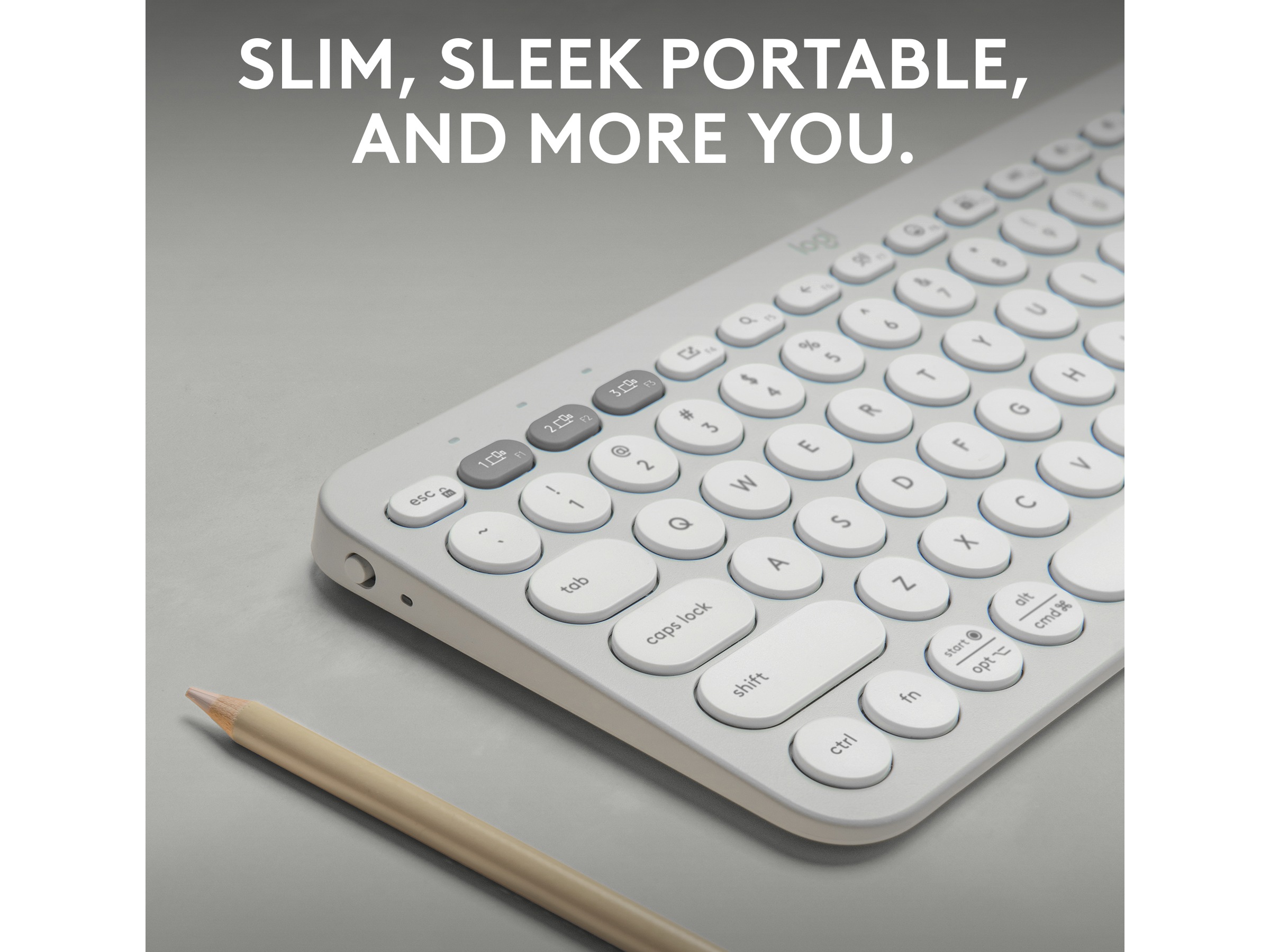 Pebble Keys 2 K380s (hvidt) - Keyboards - Komplett.dk