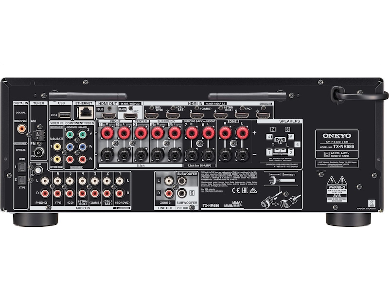 Onkyo TX-NR686 7.2-kanals receiver - Komplett.dk